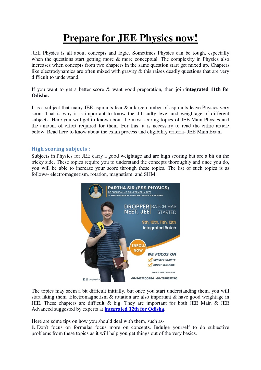 PPT - Prepare For JEE Physics Now! PowerPoint Presentation, free ...
