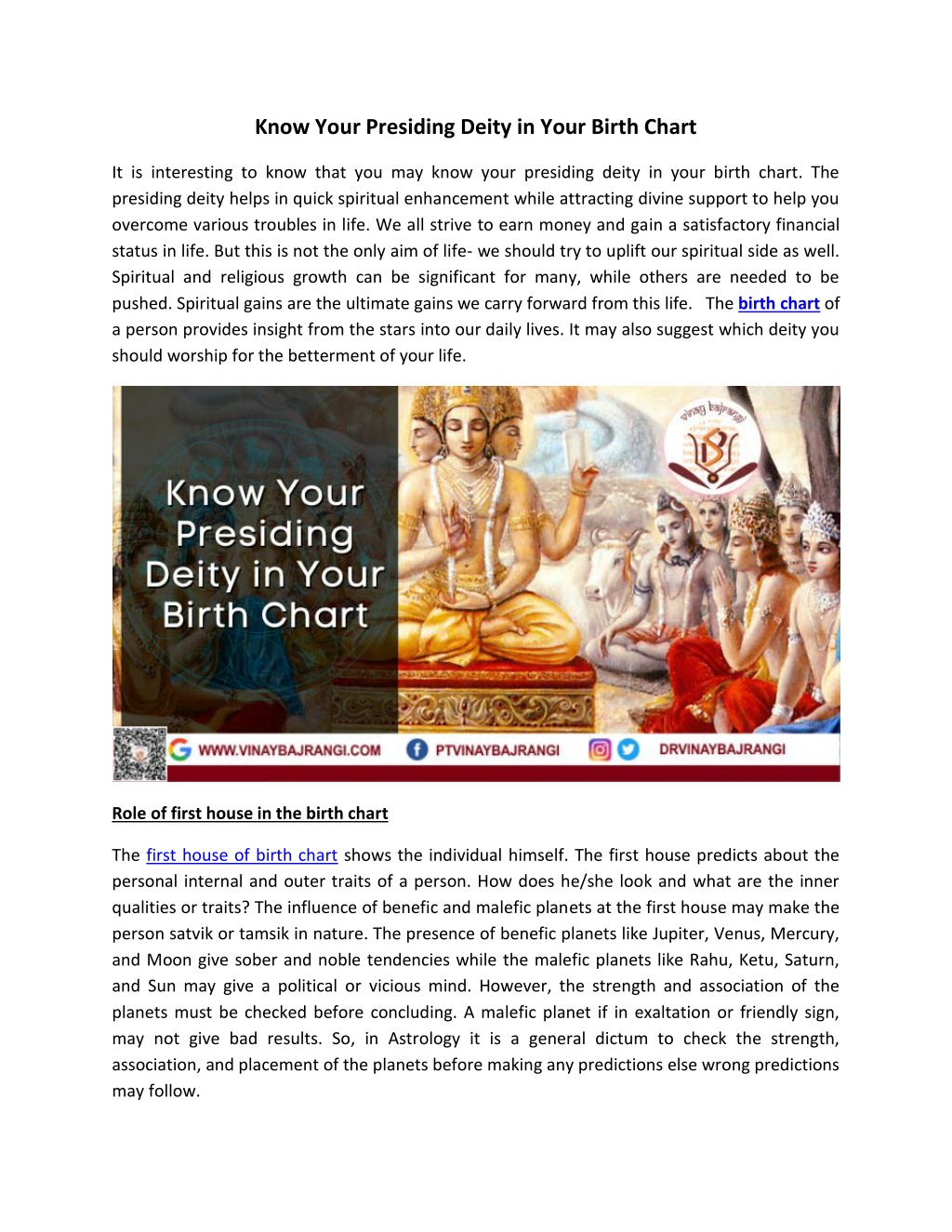 PPT - Know Your Presiding Deity in Your Birth Chart PowerPoint ...