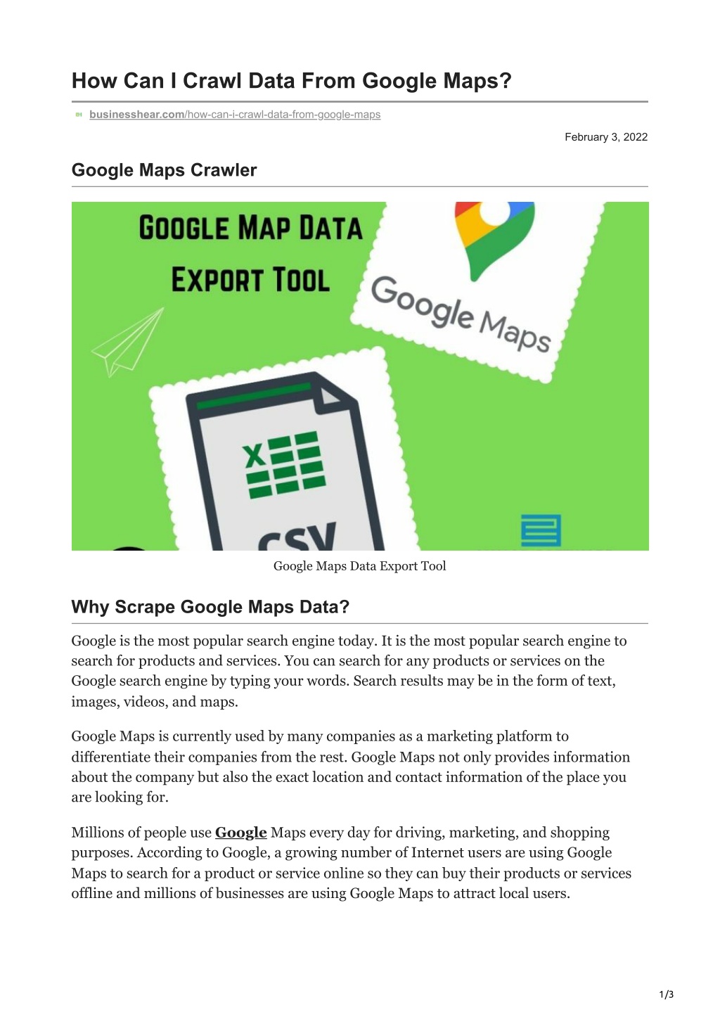 PPT - How Can I Crawl Data From Google Maps PowerPoint Presentation, free download - ID:11662001