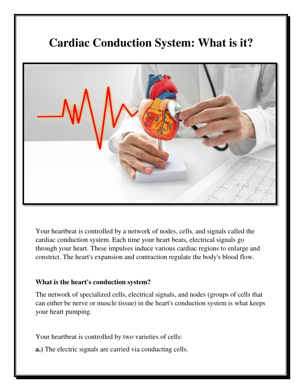 PPT - Cardiac Conduction System - What is it PowerPoint Presentation ...