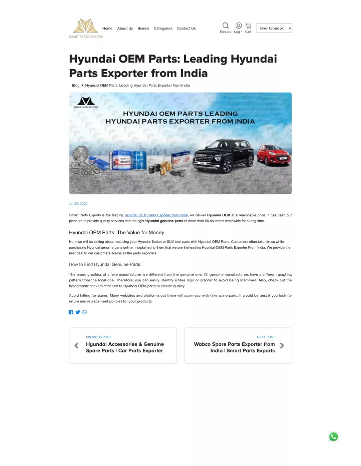 PPT - Hyundai OEM Parts PowerPoint Presentation, free download - ID ...