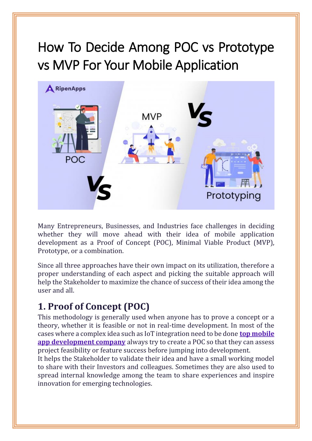 PPT - How To Decide Among POC vs Prototype vs MVP For Your Mobile ...