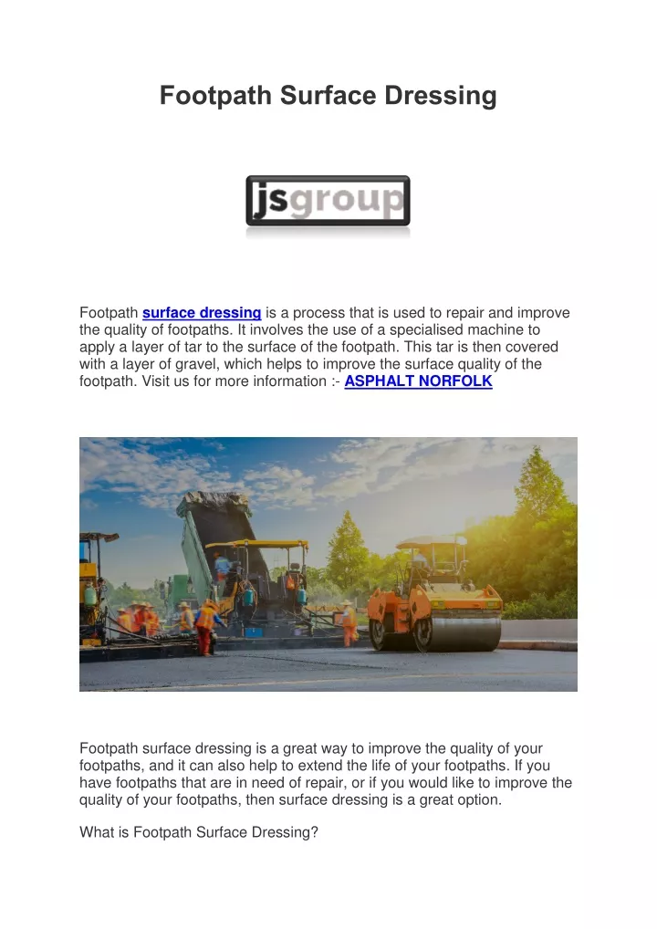 PPT - Road Planning | Road Sweeper Hire | Thejsgroup.co.uk PowerPoint ...