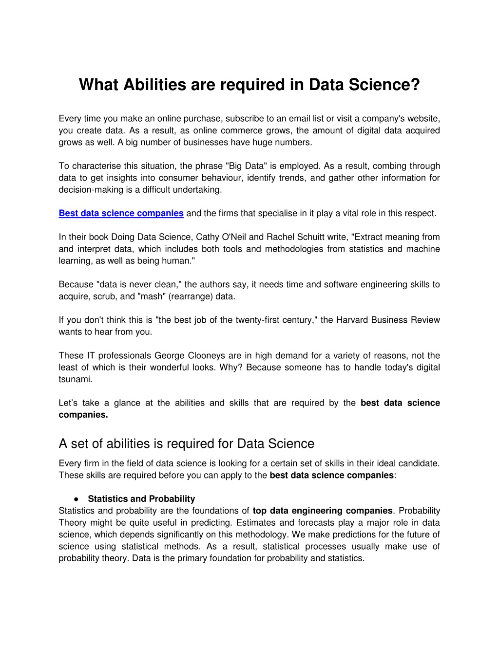 PPT - What Abilities Are required in Data Science PowerPoint ...