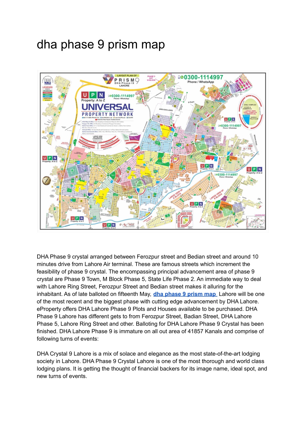 PPT - dha phase 9 prism map PowerPoint Presentation, free download - ID ...
