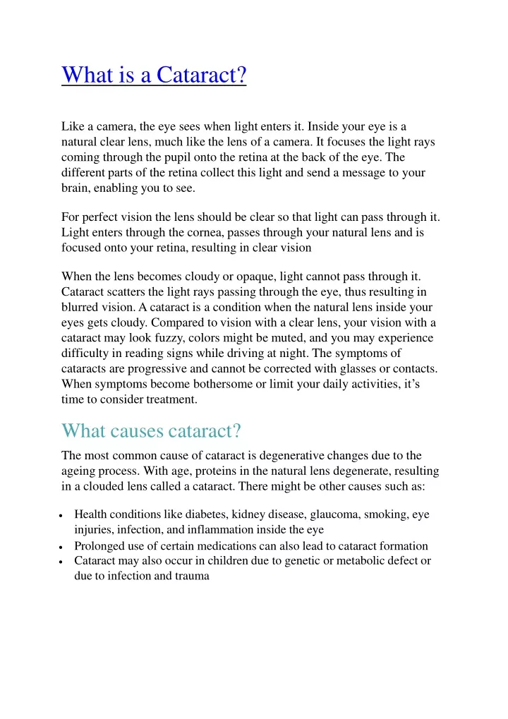 PPT - Best Cataract Treatment in Mumbai By The Cataract Surgeon Dr ...