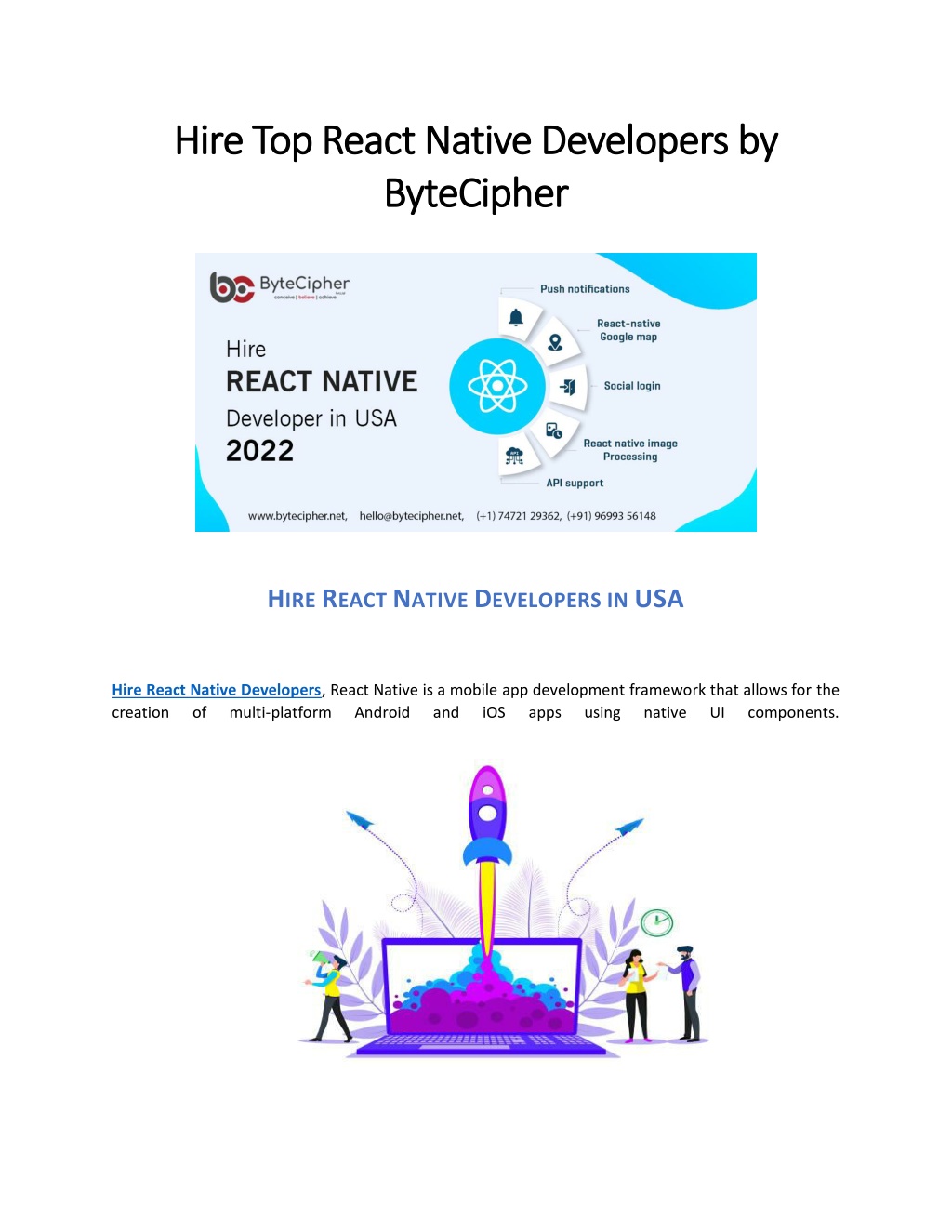 PPT - Hire react Native Developers USA PowerPoint Presentation, free ...