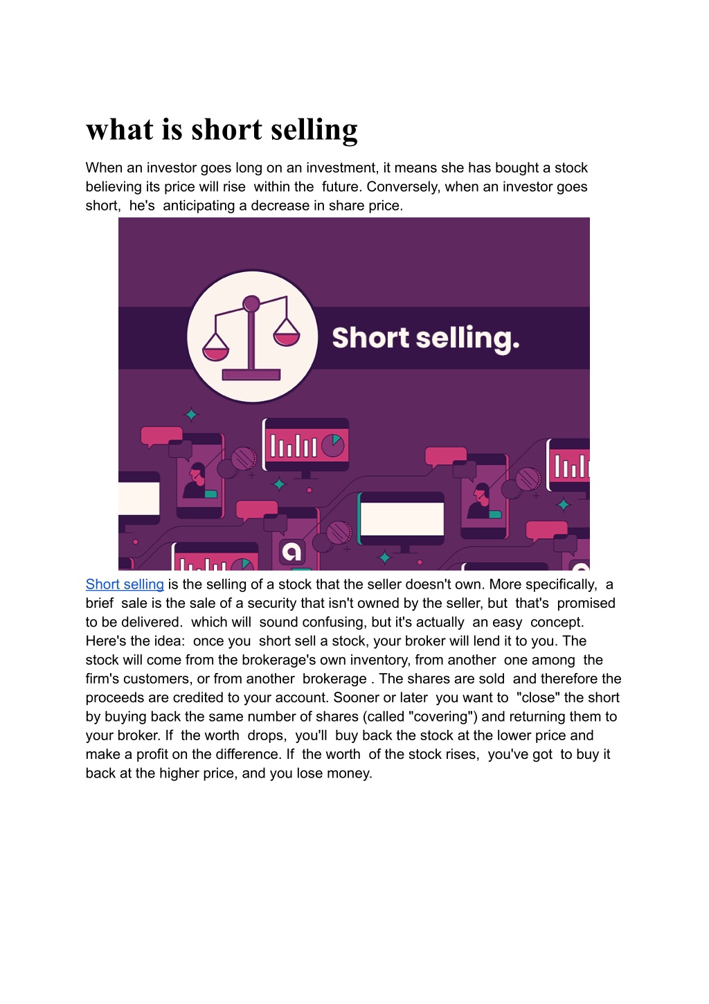PPT - what is short selling PowerPoint Presentation, free download - ID ...