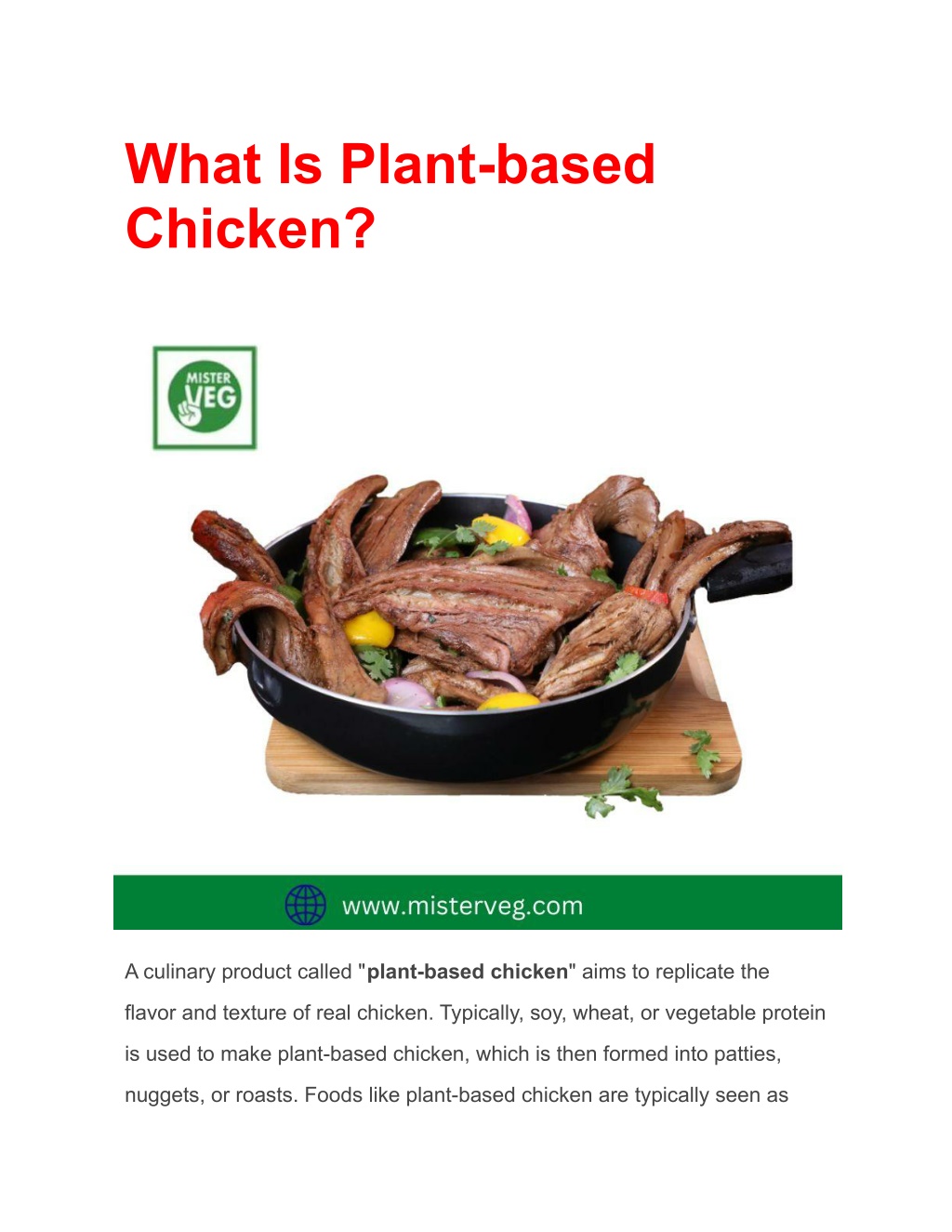 PPT - What Is Plant-based Chicken PowerPoint Presentation, free ...