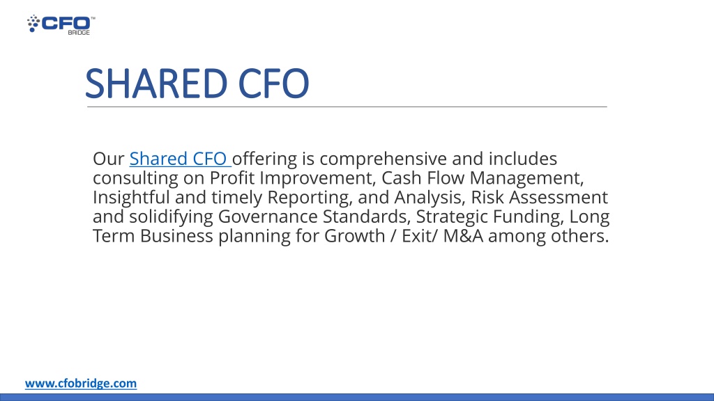 PPT - Shared cfo PowerPoint Presentation, free download - ID:11678858