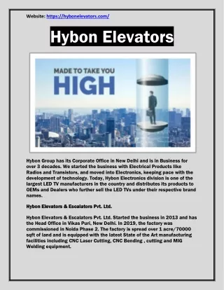Hybon Elevators Online Presentations Channel