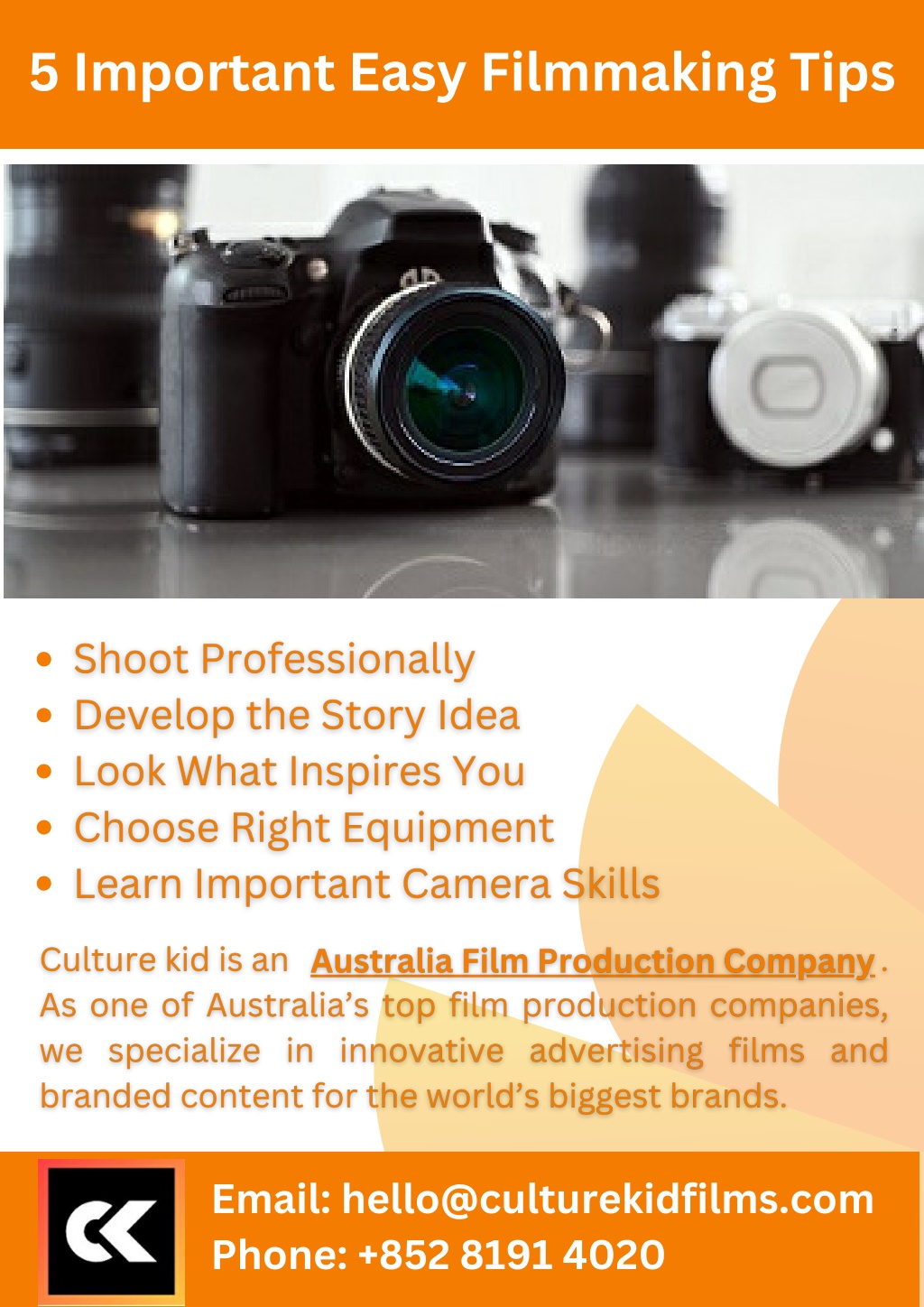 PPT - 5 Important Easy Filmmaking Tips PowerPoint Presentation, free ...