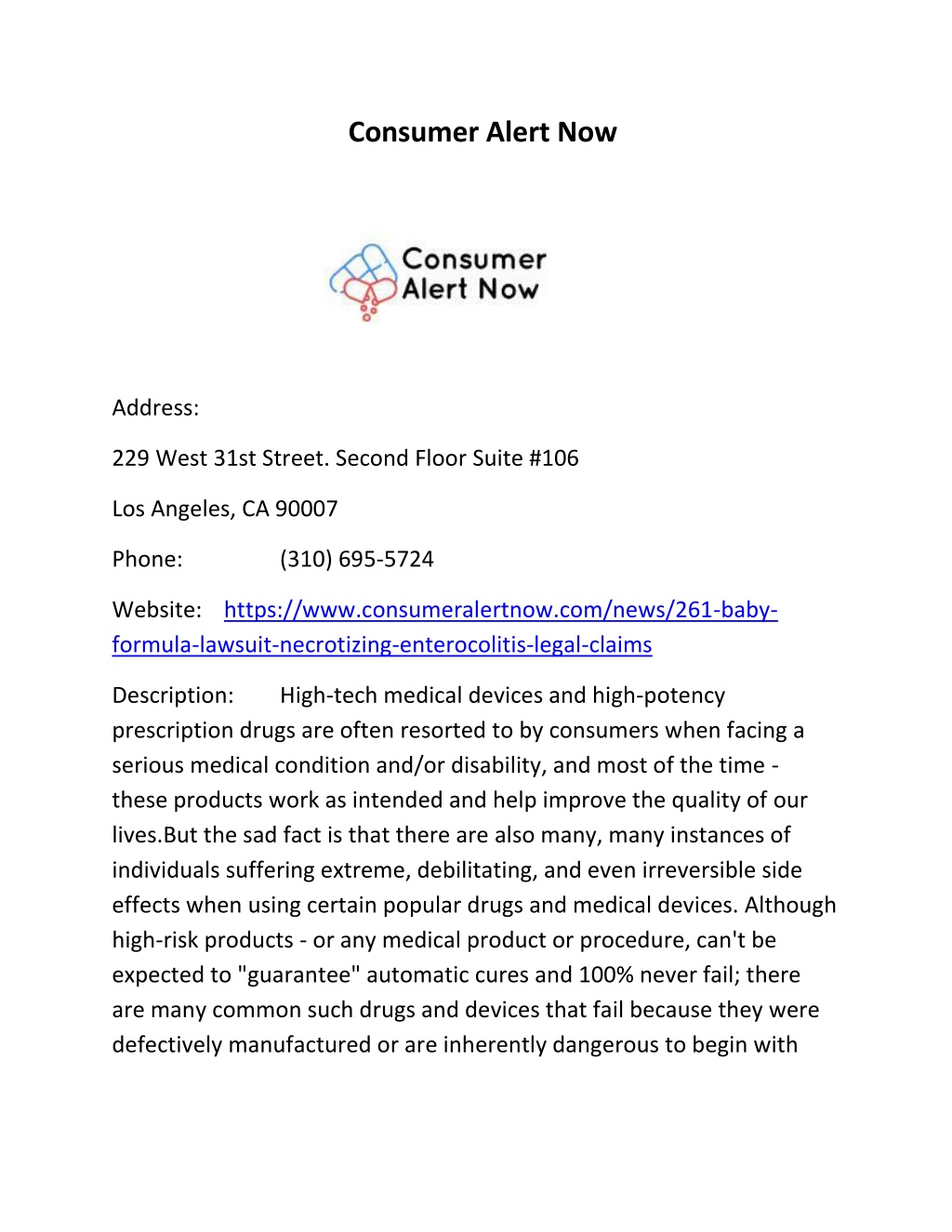 PPT - Consumer Alert Now PowerPoint Presentation, free download - ID:11682604