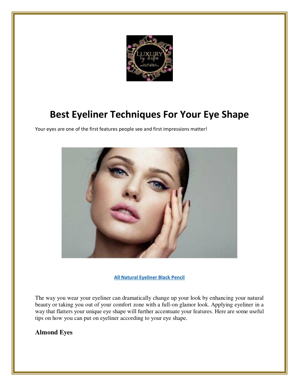 PPT - Best Eyeliner Techniques For Your Eye Shape PowerPoint ...