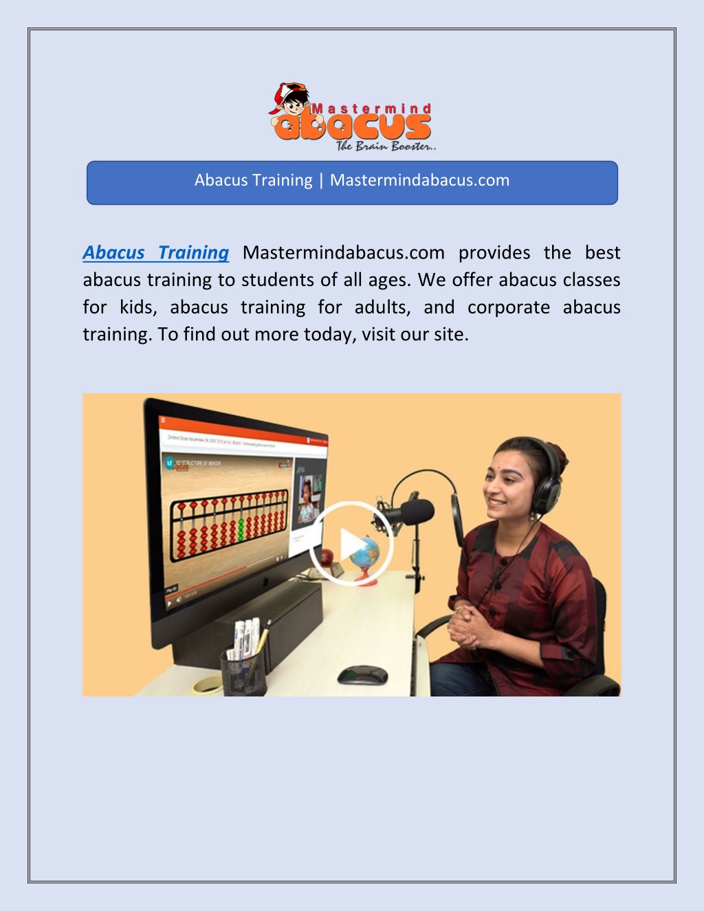 PPT - Abacus Training | Mastermindabacus.com PowerPoint Presentation ...