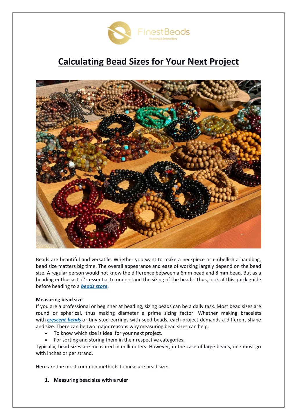 PPT - Calculating Bead Sizes for Your Next Project PowerPoint ...