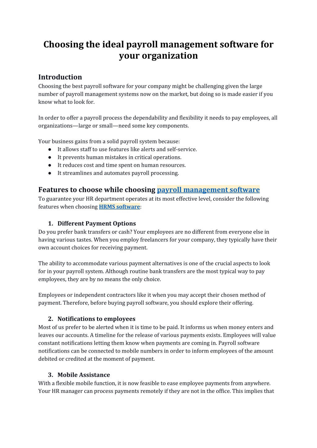 PPT - Choosing the ideal payroll management software for your ...