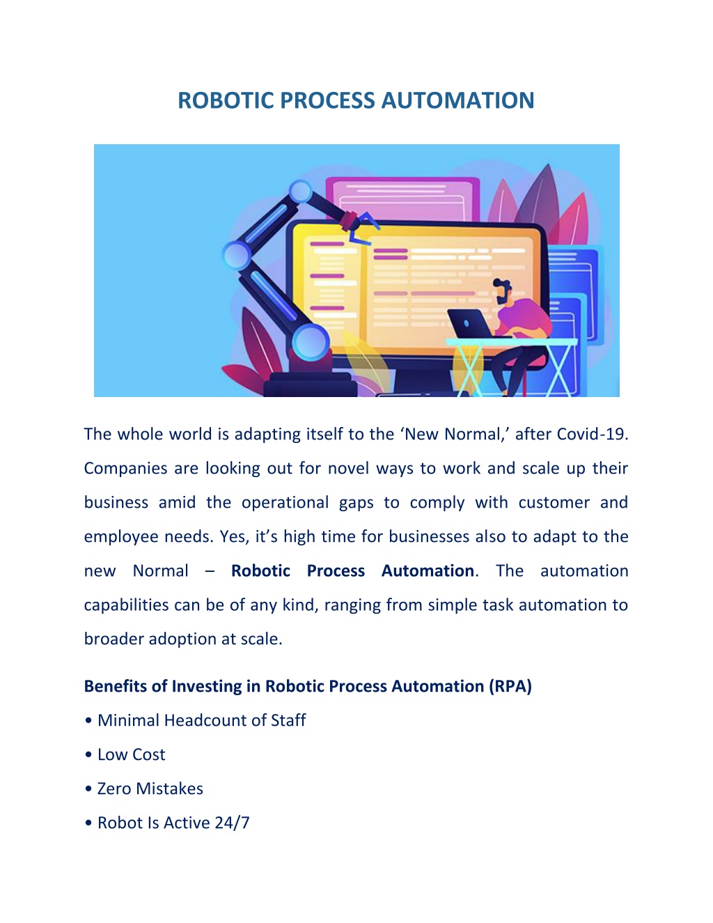 PPT - ROBOTIC PROCESS AUTOMATION PowerPoint Presentation, free download - ID:11700311