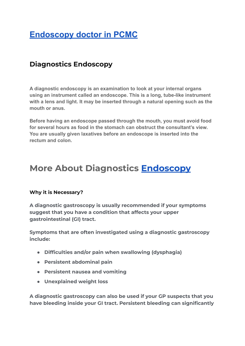 PPT - Endoscopy doctor in PCMC PowerPoint Presentation, free download ...