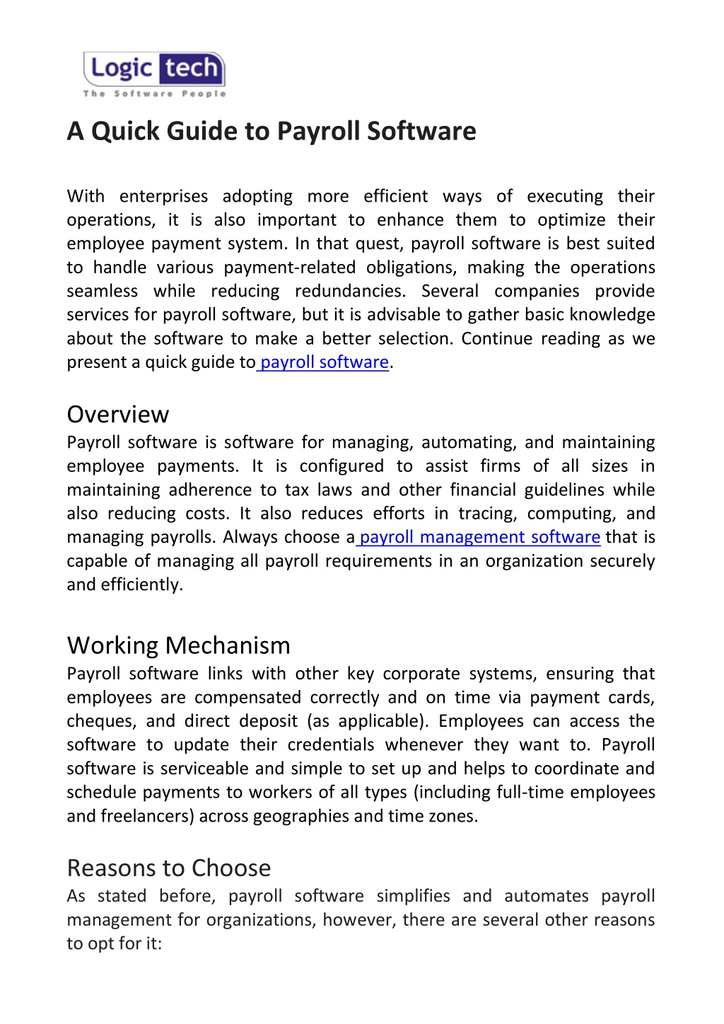 PPT - A Quick Guide to Payroll Software PowerPoint Presentation, free ...