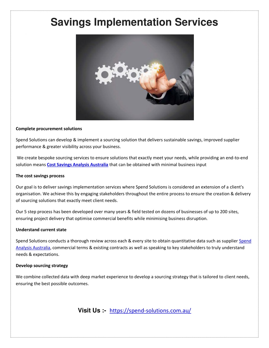 PPT - Savings Implementation Services PowerPoint Presentation, free ...