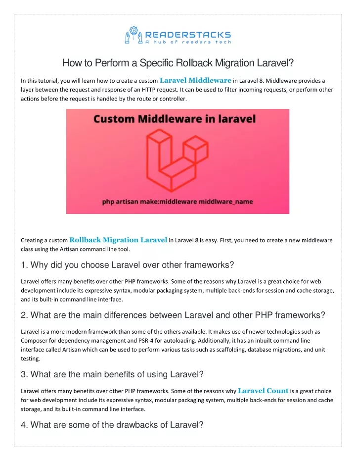 PPT - How to Perform a Specific Rollback Migration Laravel PowerPoint ... PPT - How to Perform a Specific Rollback Migration Laravel PowerPoint ...