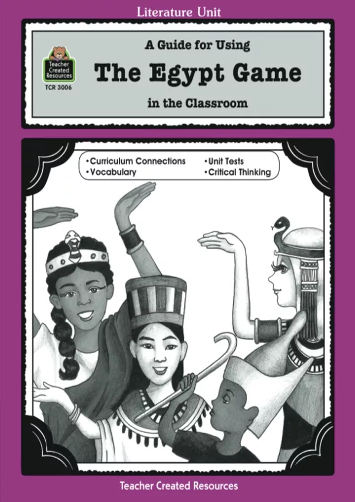 PPT - READ A Guide for Using The Egypt Game in the Classroom Literature ...