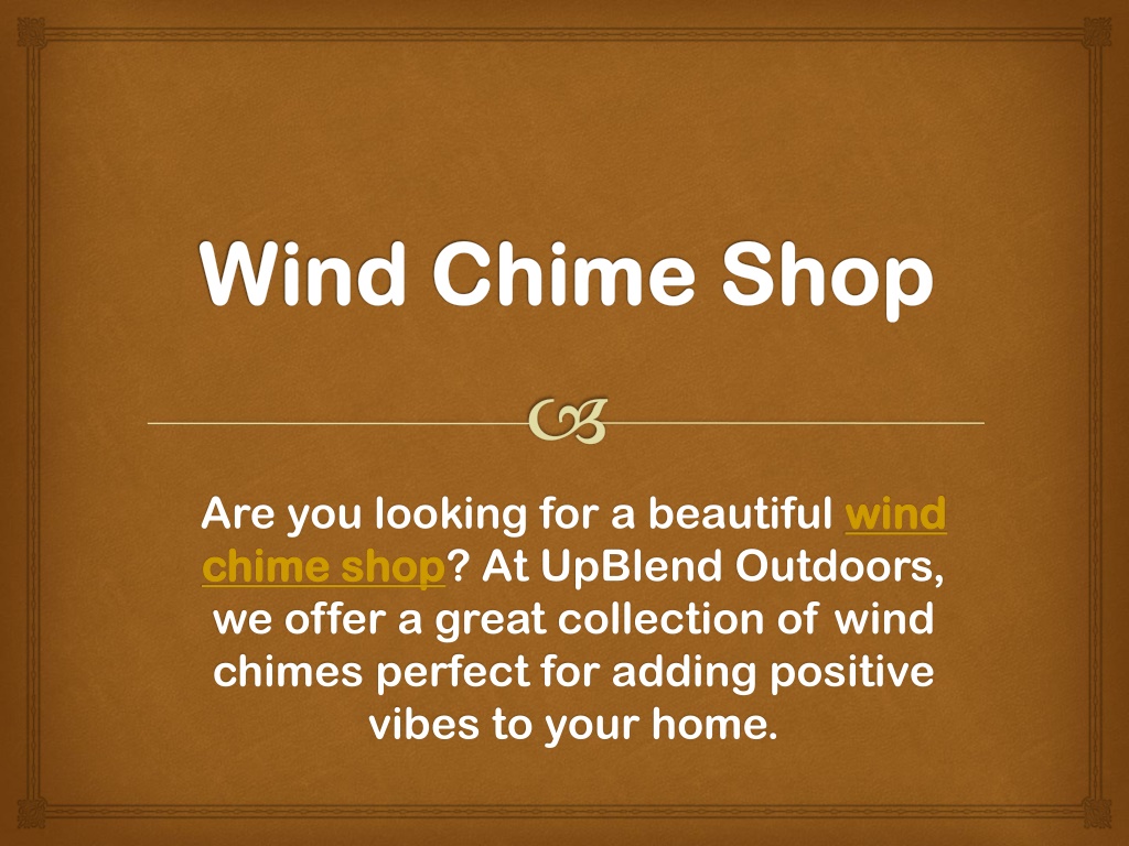 PPT - Wind Chime Shop PowerPoint Presentation, free download - ID:11711410