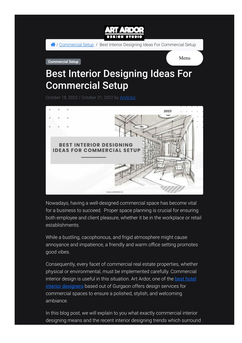 PPT - Best Interior Designing Ideas For Commercial Setup PowerPoint ...
