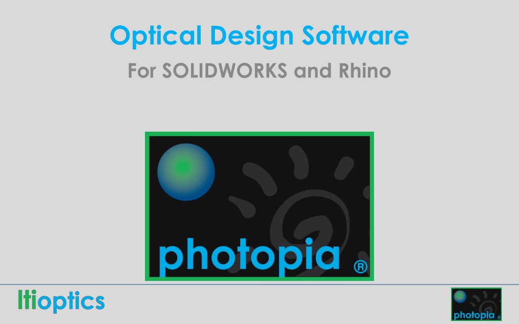 PPT - Optical Design Software Photopia PowerPoint Presentation, free ...