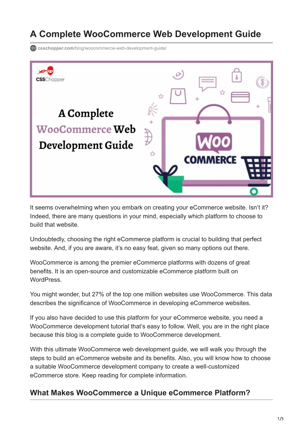 PPT - A Complete WooCommerce Web Development Guide PowerPoint ...