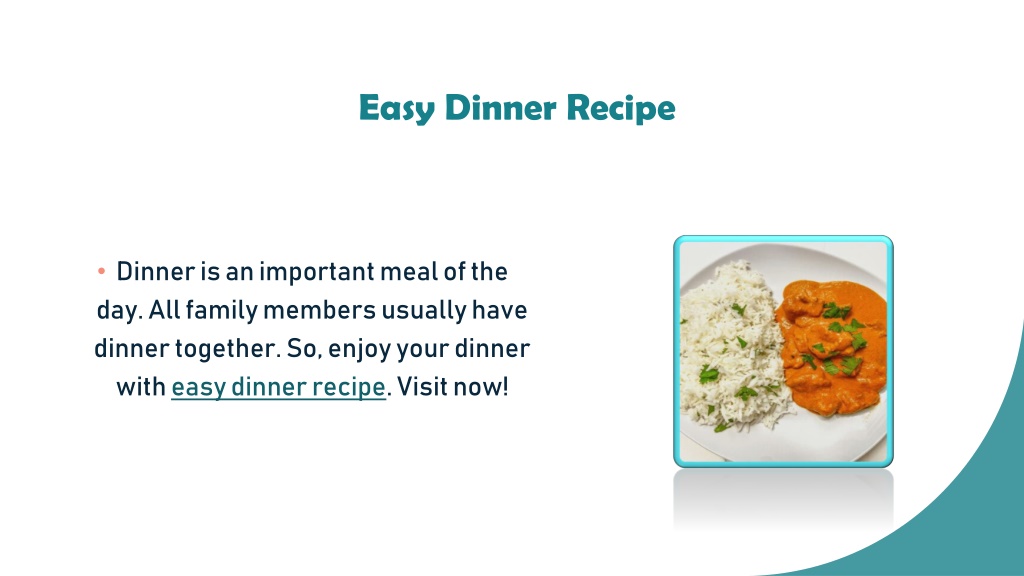 PPT - Easy Dinner Recipe PowerPoint Presentation, free download - ID ...