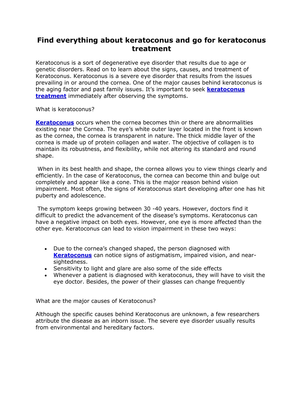 PPT - Find everything about keratoconus and go for keratoconus ...