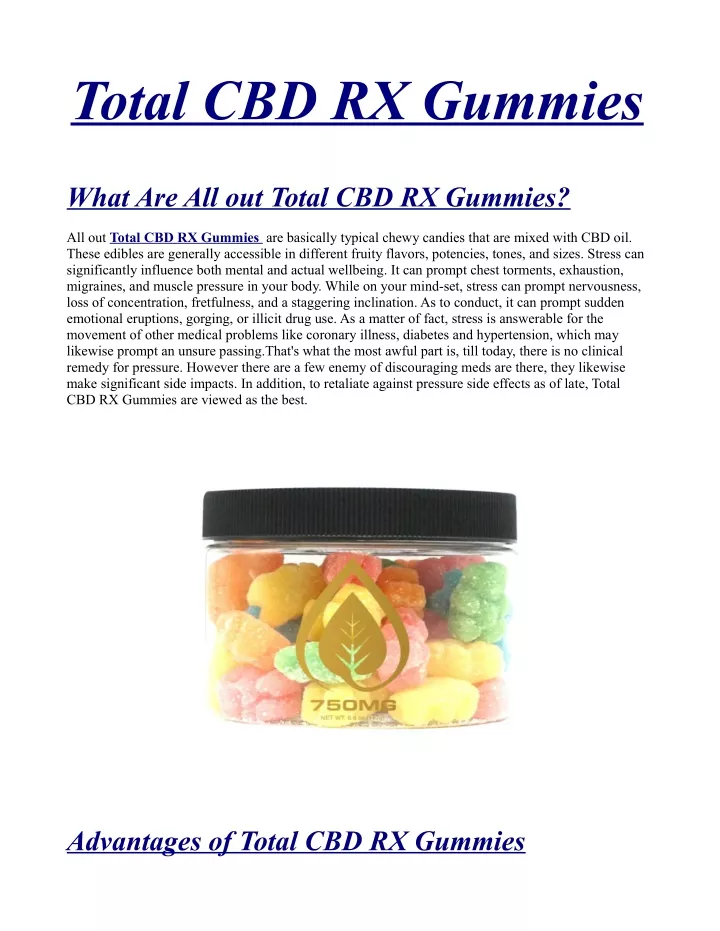 PPT - Shark Tank#1 Total CBD RX Gummies - Buyer Beware PowerPoint ...