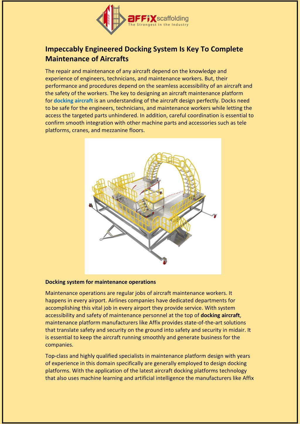 PPT - Impeccably Engineered Docking System Is Key To Complete ...