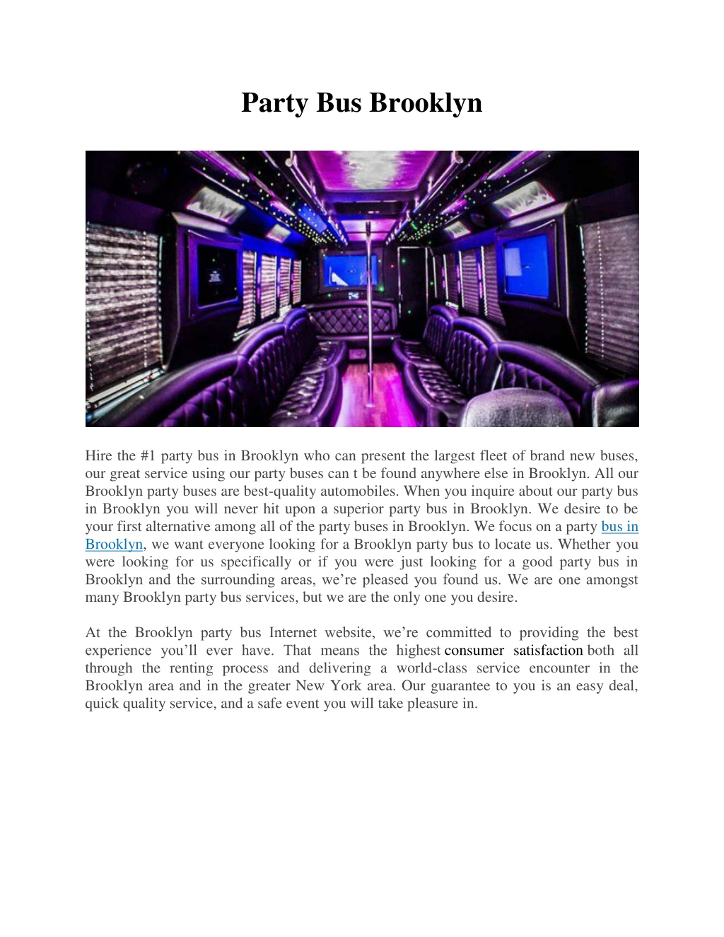 PPT - Party Bus Brooklyn PowerPoint Presentation, free download - ID ...