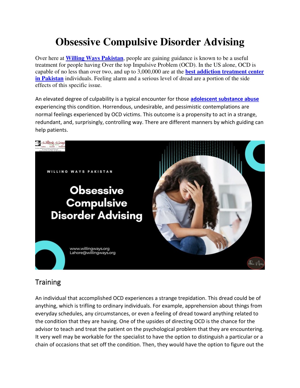 PPT - Obsessive Compulsive Disorder Advising PowerPoint Presentation ...