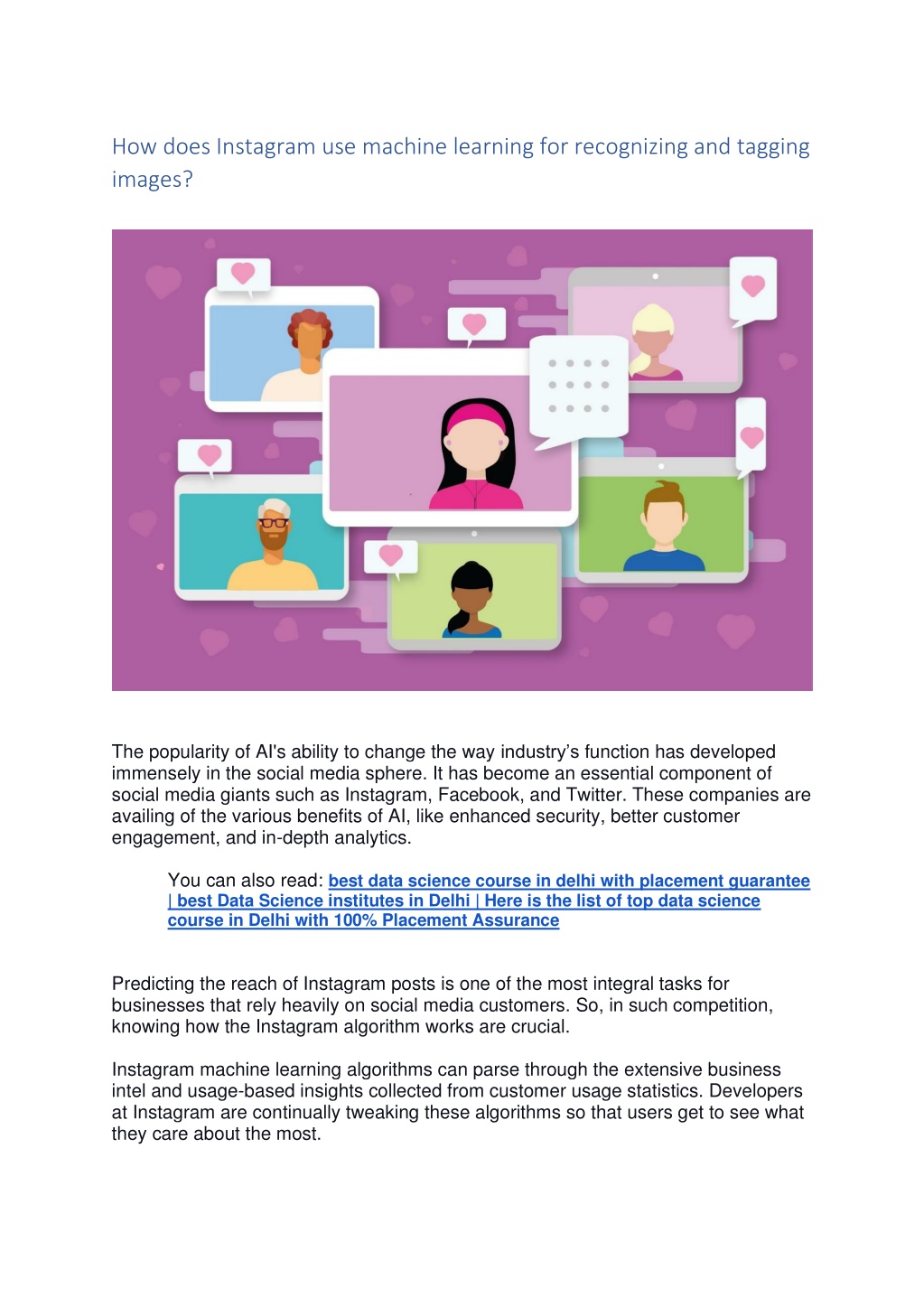 PPT - How does Instagram use machine learning for recognizing and ...