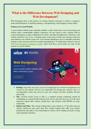 PPT - What is the Difference Between Web Designing and Web Development ...