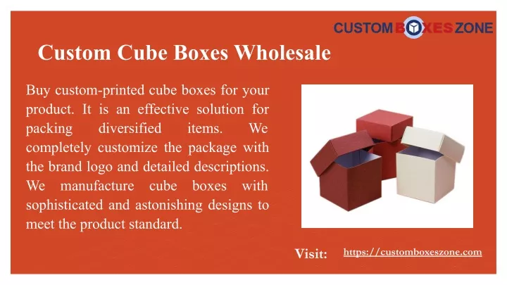 PPT - Custom Cube Boxes Wholesale .pptx PowerPoint Presentation, free download - ID:11732360
