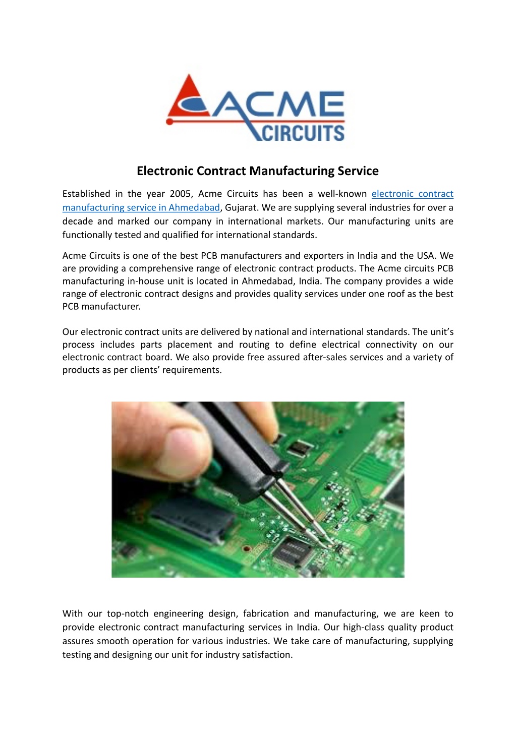 PPT - Electronic Contract Manufacturing PowerPoint Presentation, free ...