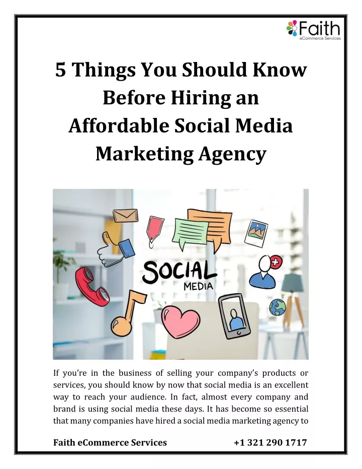 PPT - 5 Things You Should Know Before Hiring an Affordable Social Media ...