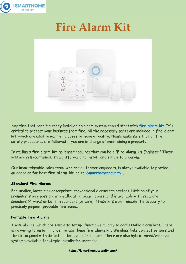 PPT - Fire Alarm Kit PowerPoint Presentation, free download - ID:11736132