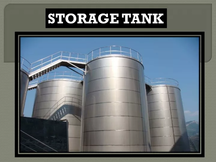 PPT - SS Storage Tank, Mild Steel Storage Tank, PP FRP Storage Tank ...