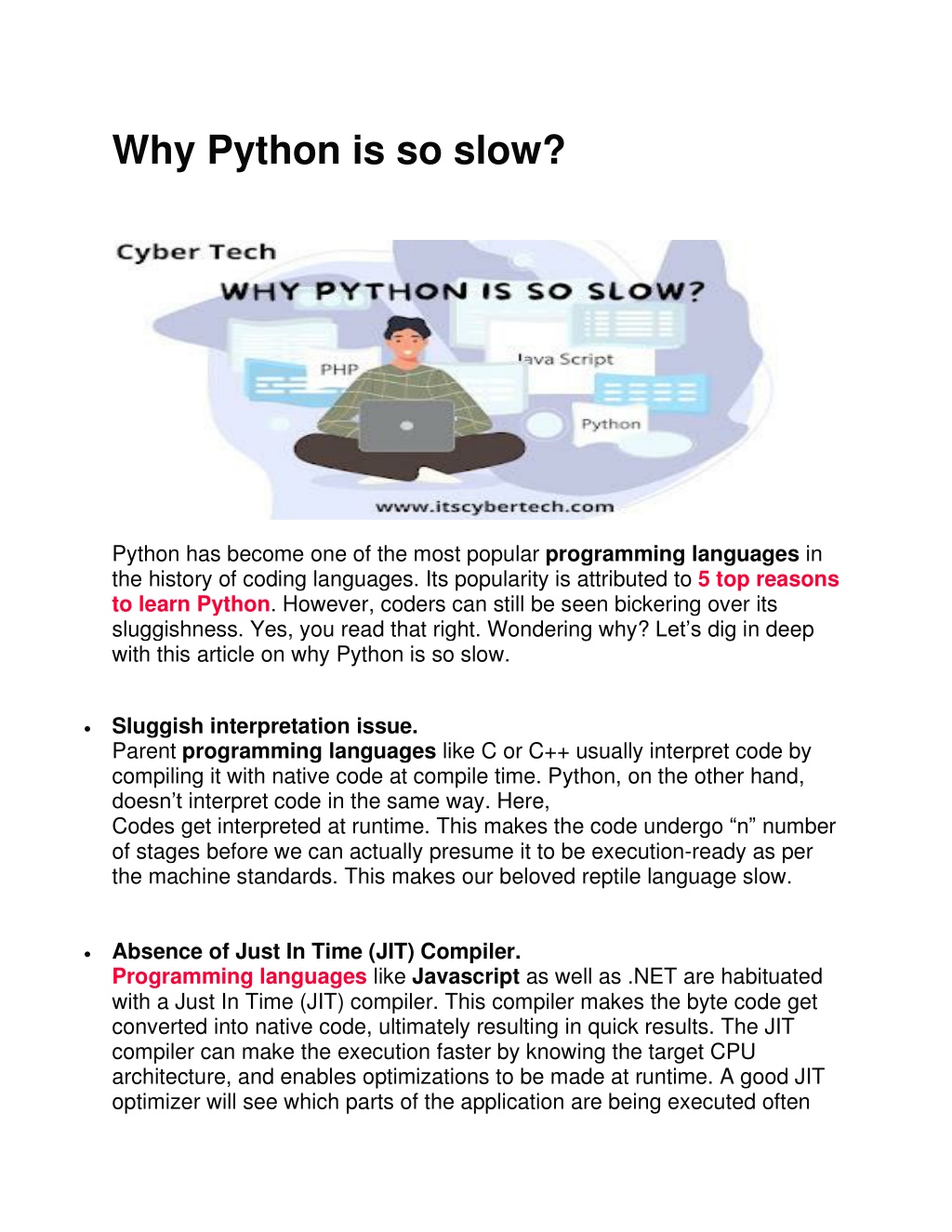 PPT - Why Python is so slow PowerPoint Presentation, free download - ID:11736988