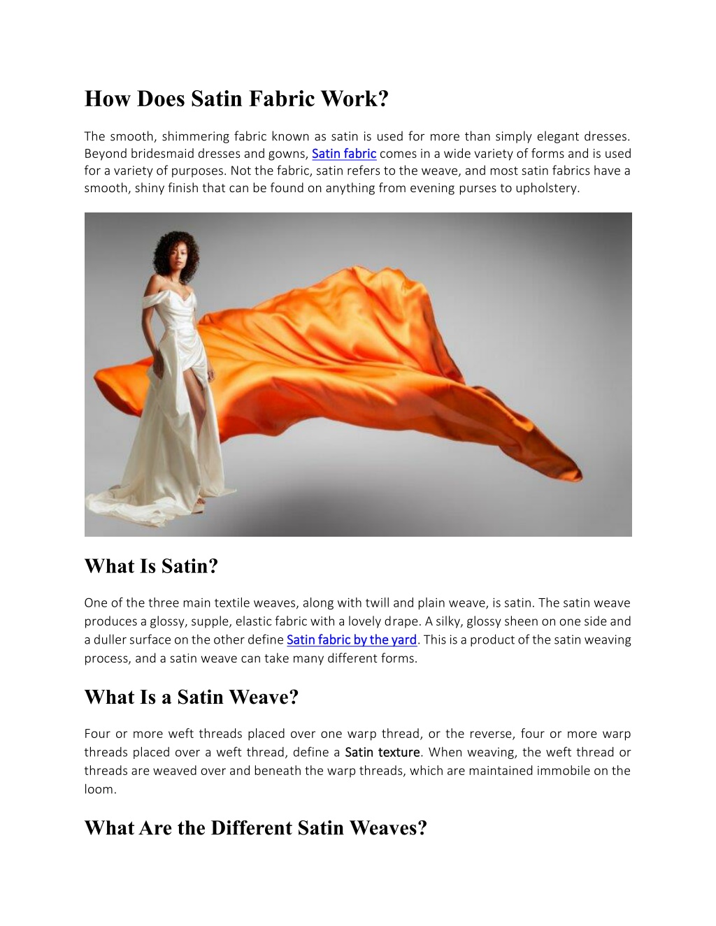 PPT - How Does Satin Fabric Work PowerPoint Presentation, free download ...