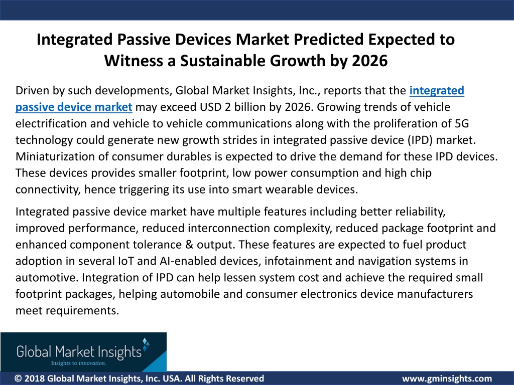 PPT - Integrated Passive Devices Market PowerPoint Presentation, free ...