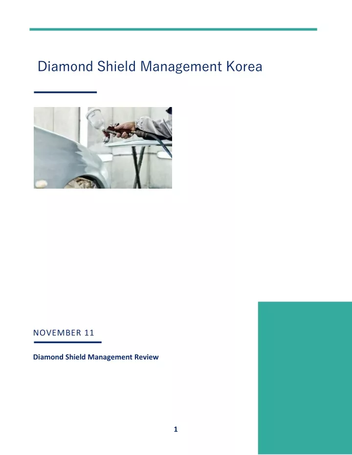 PPT - How to Protect New Car Paint Diamond Shield Management Korea ...