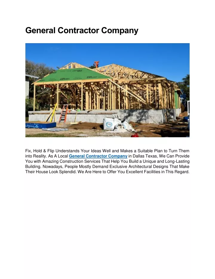 PPT - General Contractor Company PowerPoint Presentation, free download ...