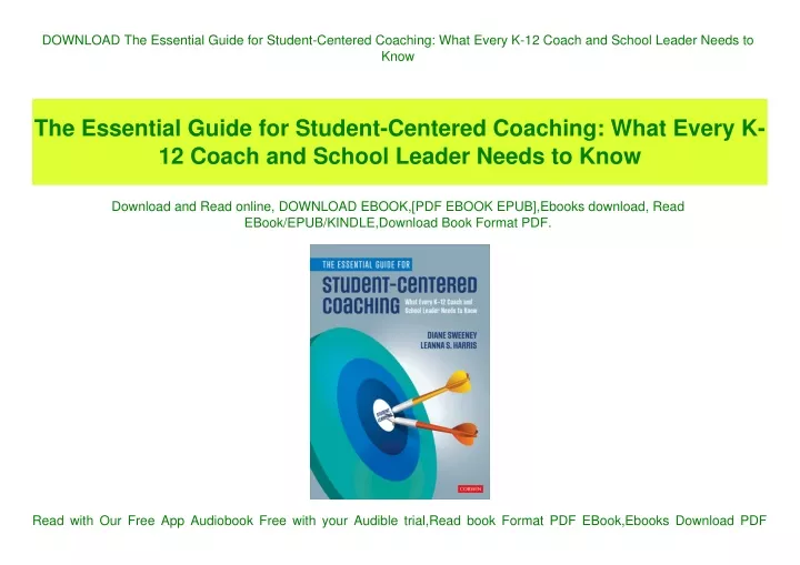 PPT - DOWNLOAD The Essential Guide for Student-Centered Coaching What ...